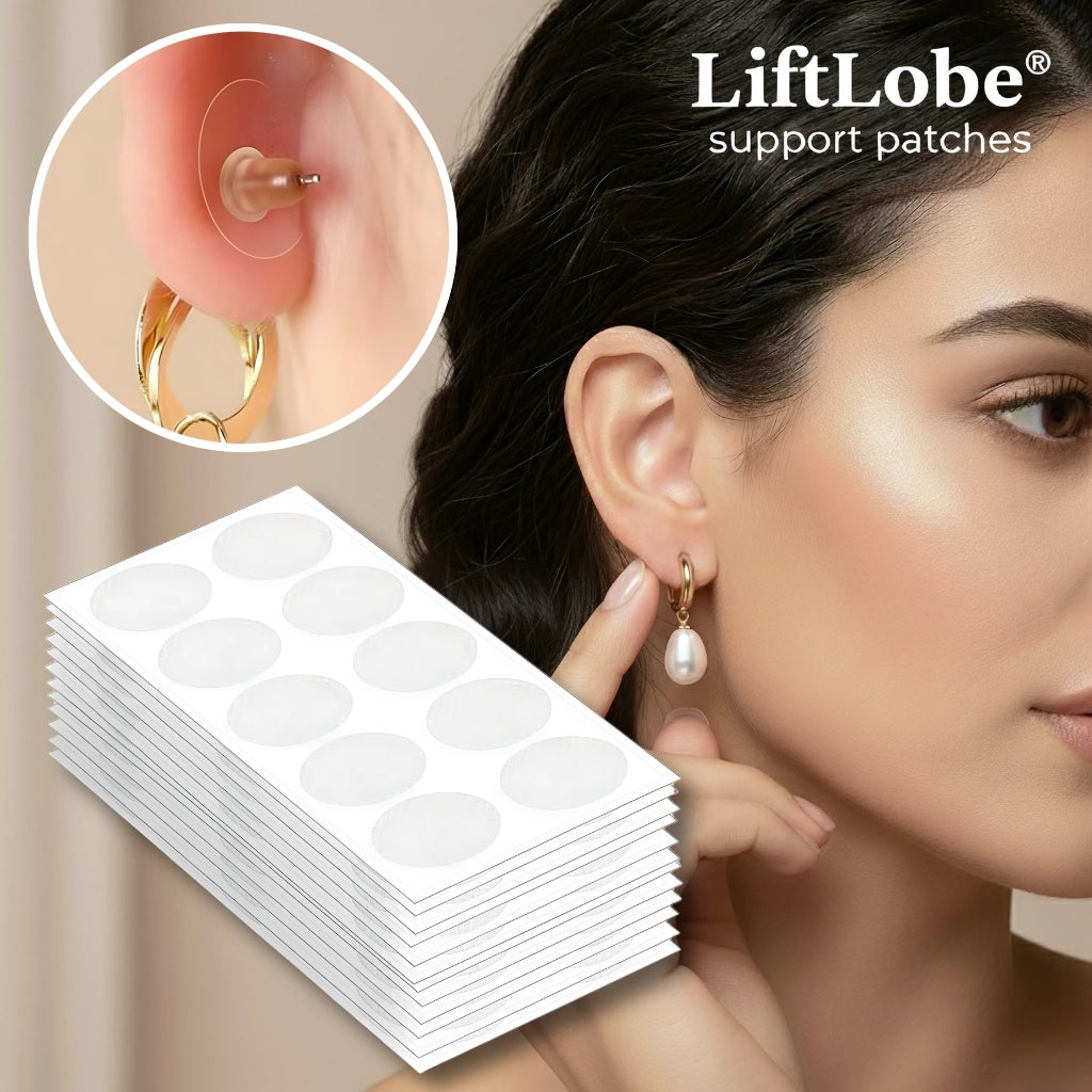 LiftLobe® Invisible Earlobe Support Patches (100 Pcs) – No Sag, No Pai ...